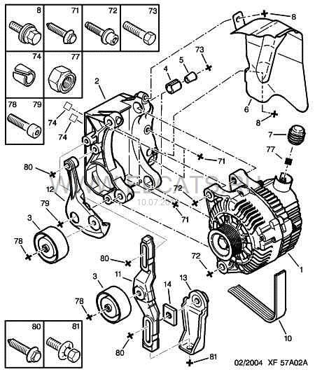 Замена ремня генератора — Peugeot 307, 1,6 л, 2001 года | расходники ...