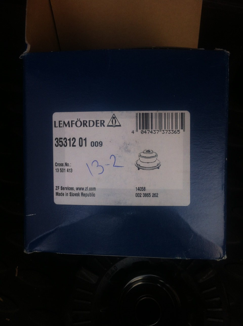 13501413 Подшипник опорный GM | Запчасти на DRIVE2