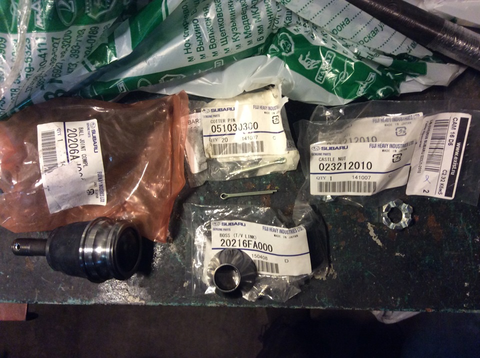 Замена шаровых опор — Subaru Impreza WRX (GD/GG), 2 л, 2005 года ...