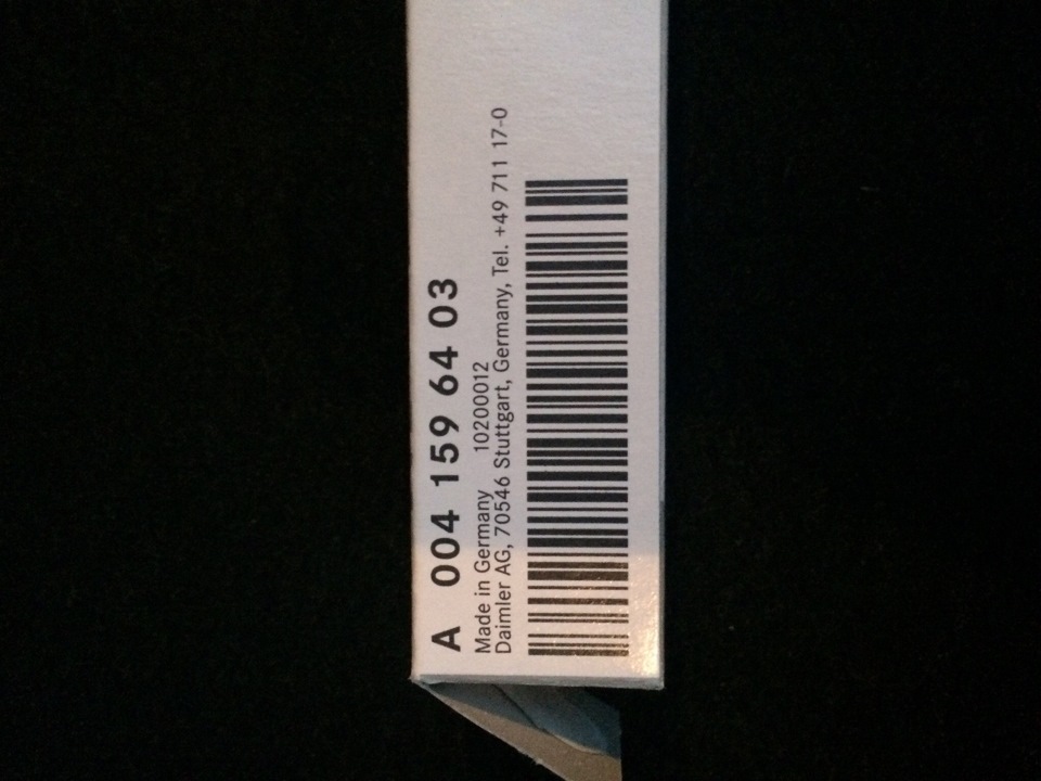 A0041596403 Свеча зажигания. Mercedes | Запчасти на DRIVE2