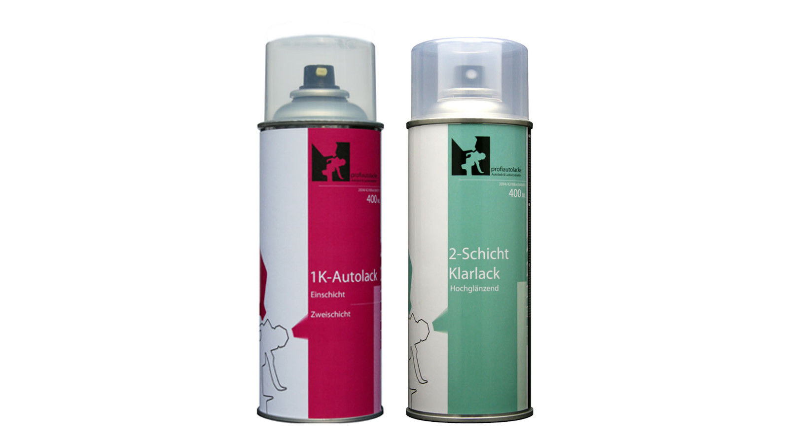 Spray Mercedes 483 Vulkanrot — Db 3483 Basis-+Klarlack (2x400ml Set ...