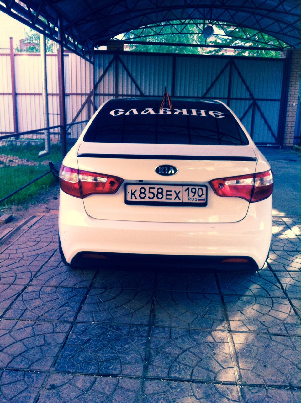 Лип сполер — KIA Rio (3G), 1,6 л, 2013 года | аксессуары | DRIVE2