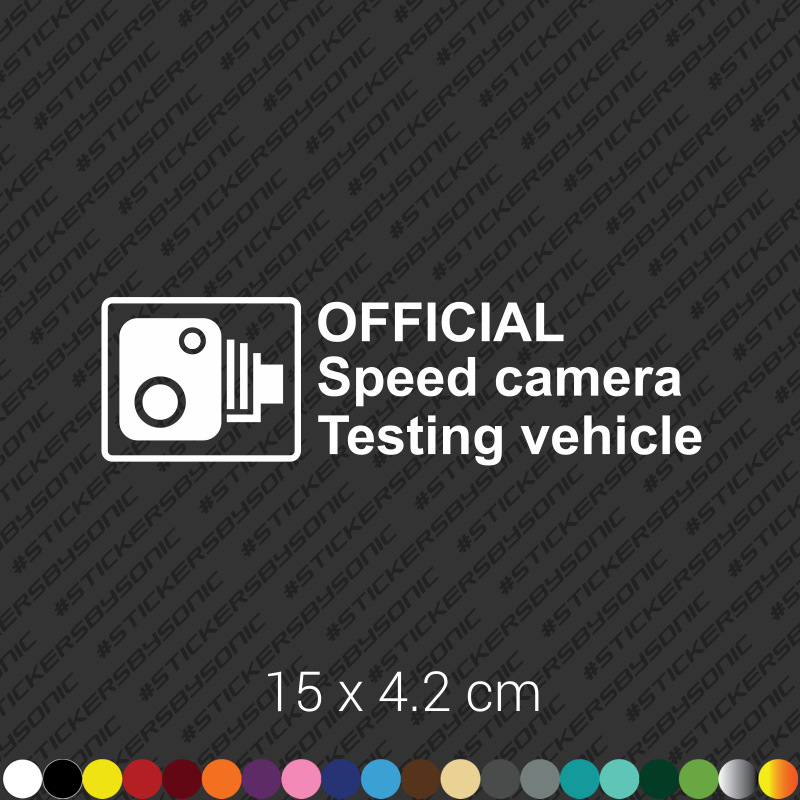 Наклейка Official Speed camera testing vehicle — Stickers by Sonic на ...