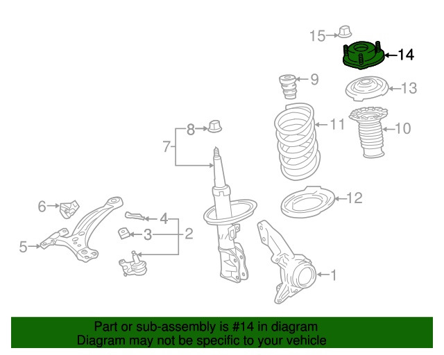 486090E060 Опора переднего амортизатора TOYOTA LEXUS | Запчасти на DRIVE2