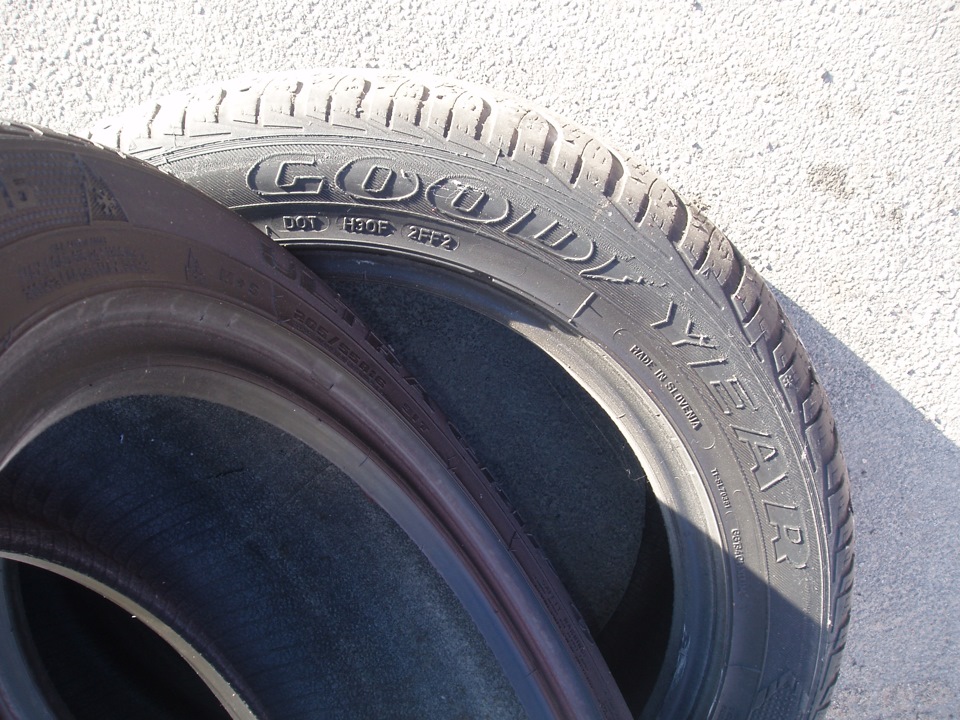 Зима. Goodyear 205/55/r16 перед Michelin 215/55/r16 зад — Mitsubishi ...