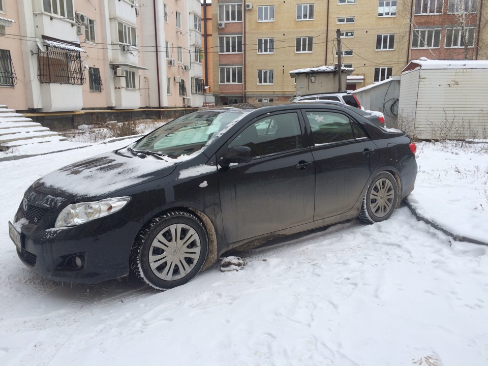 переобулся на зиму — Toyota Corolla (140/150), 1,6 л, 2009 года | шины | DRIVE2