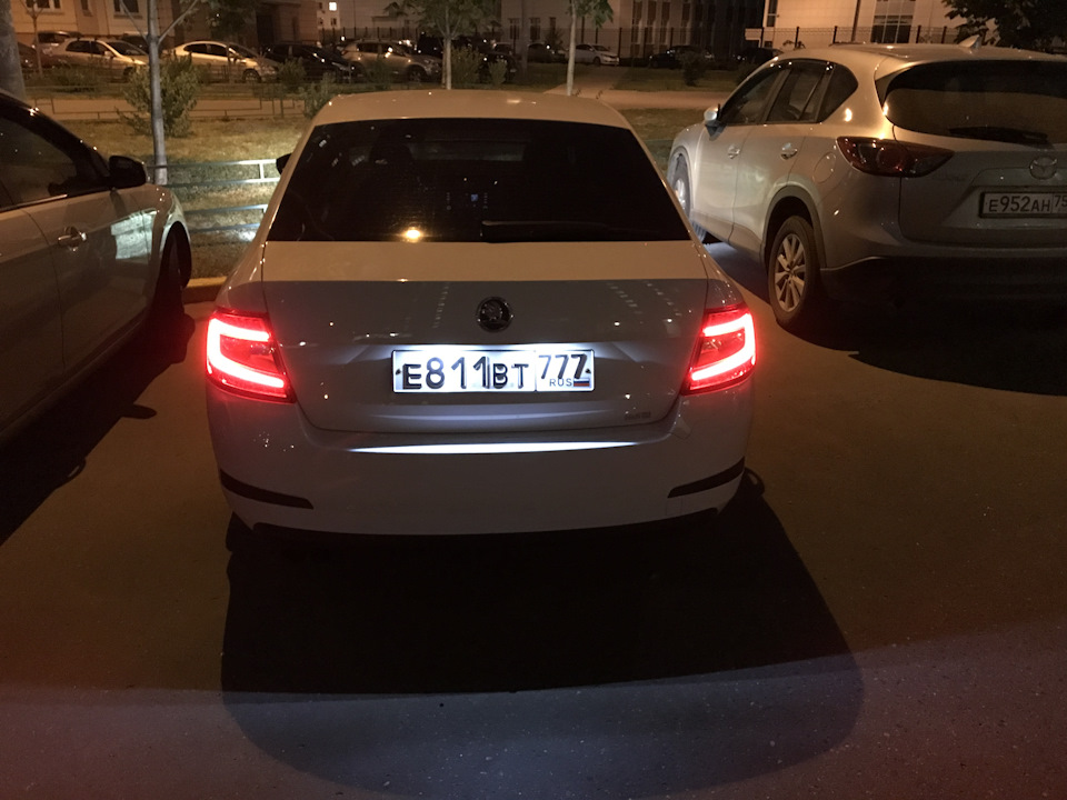 Установил диодные плафоны — Skoda Octavia A7 Mk3, 1,4 л, 2013 года ...