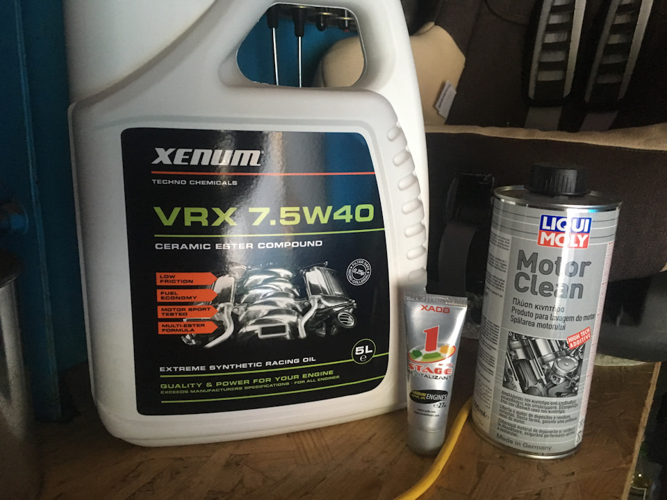 ТО: замена масла Xenum VRX 7.5W40 и всех фильтров — BMW 3 series (E36), 1,9 л, 1992 года ...