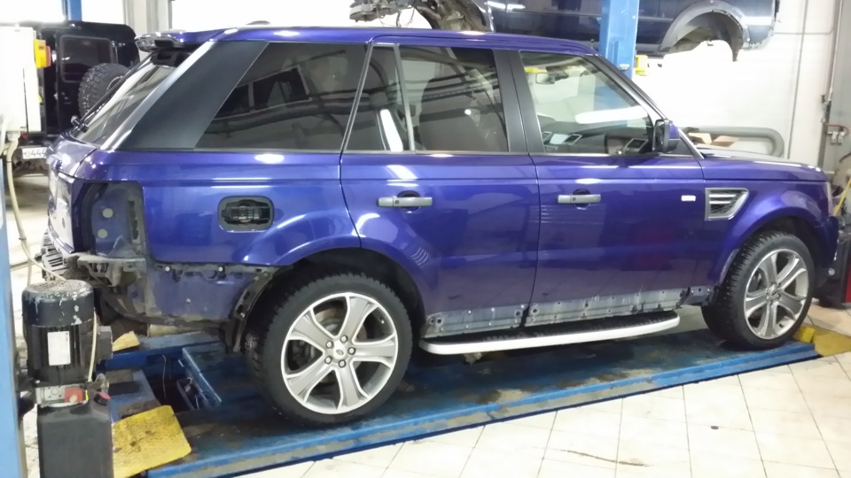 Рестайлинг Range Rover Sport 2011 Autobiography bali blue — LR.RU на DRIVE2