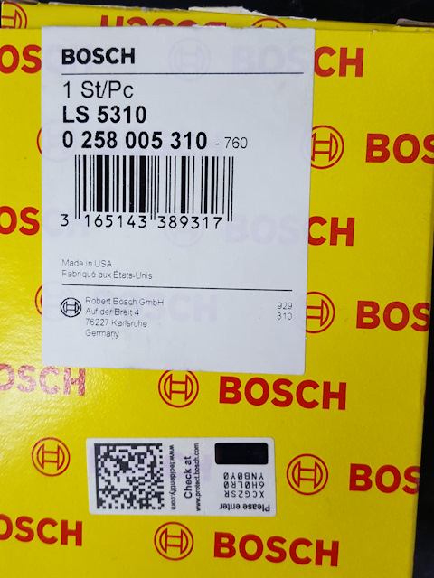 0258005310 ЛЯМБДА-ЗОНД BOSCH | Запчасти на DRIVE2