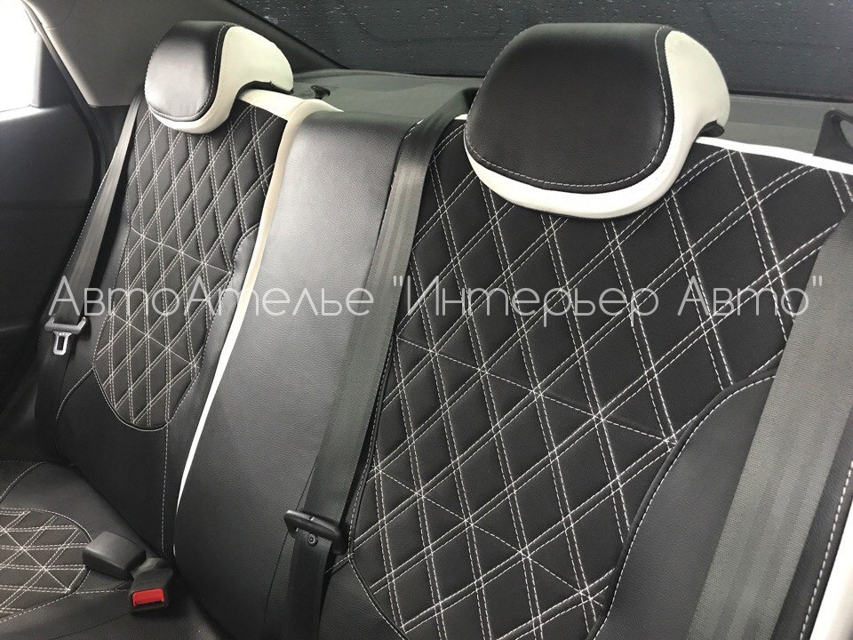 Чехлы с ромбиком на Киа Рио — АвтоАтелье "Обнови Салон" на DRIVE2