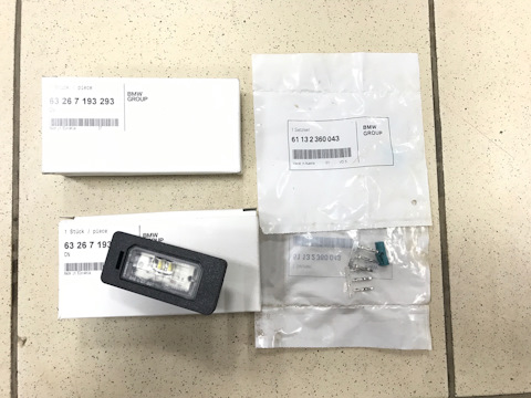 63267193293 Светодиодн.фонарь подсветки номерн.знака BMW | Запчасти на ...