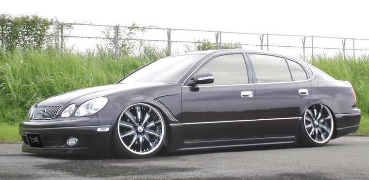 J-UNIT body kit покрашен и установлен — Toyota Aristo (II), 3 л, 2002 ...