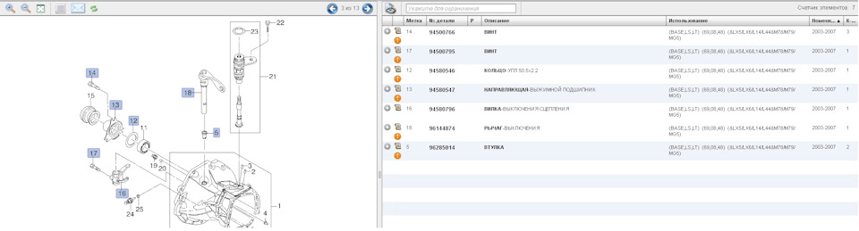 94580547 Направляющая подшипника сцепле… GM | Запчасти на DRIVE2