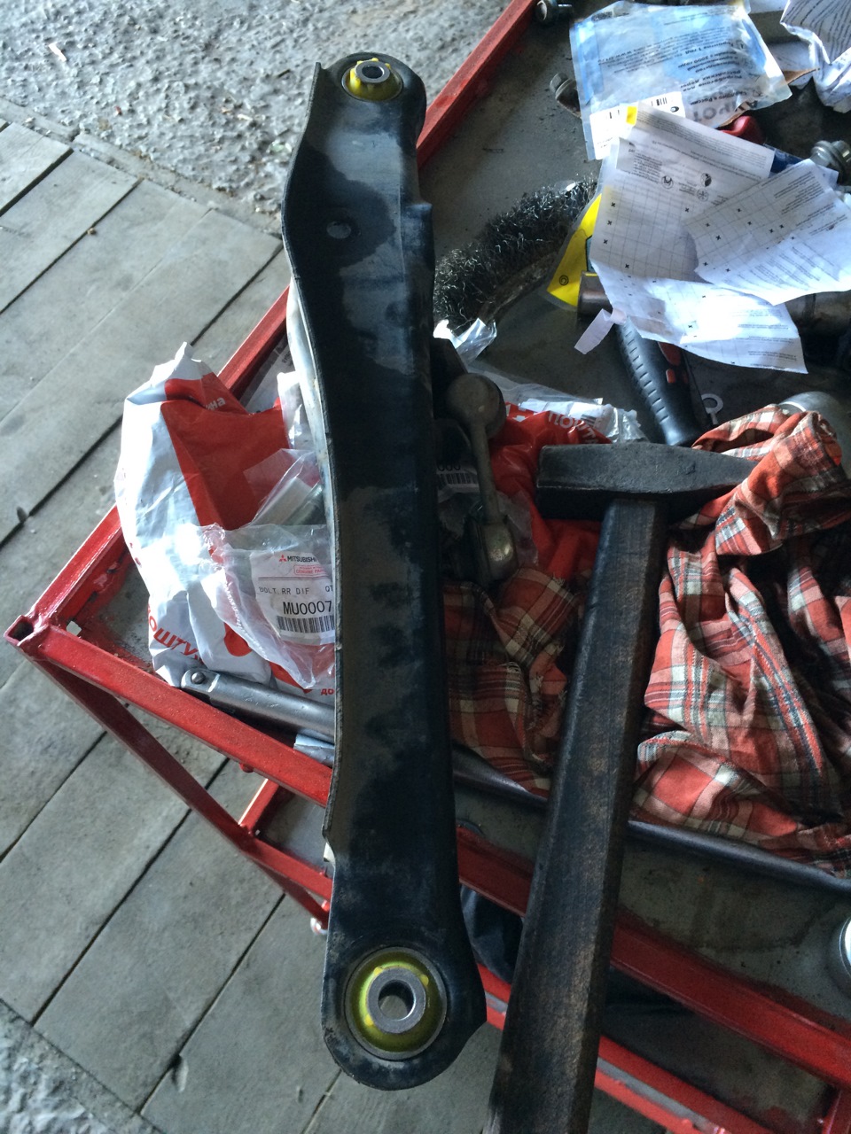 ТОЧКА ОПОРЫ И ШЛАНГ) — Mitsubishi Lancer X, 2 л, 2007 года | плановое ...