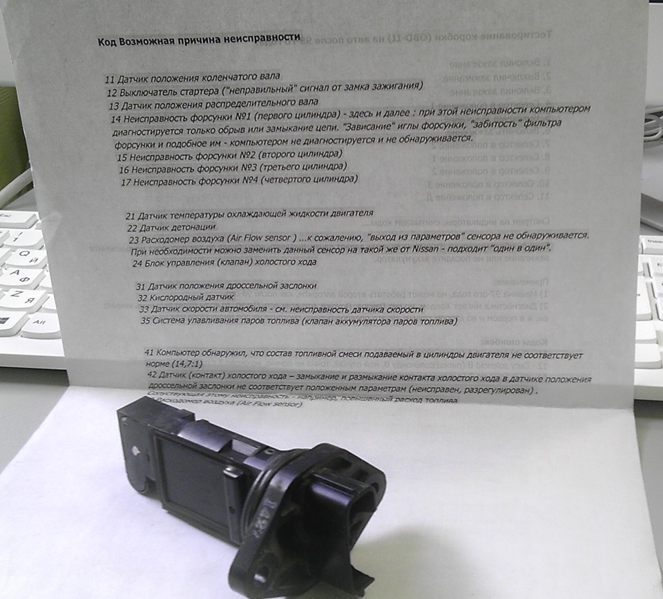 Умер МАФ да здравствует МАФ — Subaru B4 Be 2 л 1999 года своими