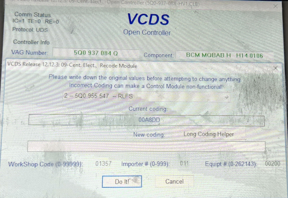 Не могу закодировать новый датчик дождя — Volkswagen Golf Mk7, 1,4 л ...