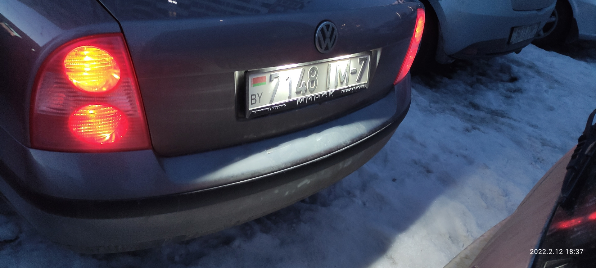 Led подсветка номерного знака — Volkswagen Passat B5, 1,9 л, 2003 года ...