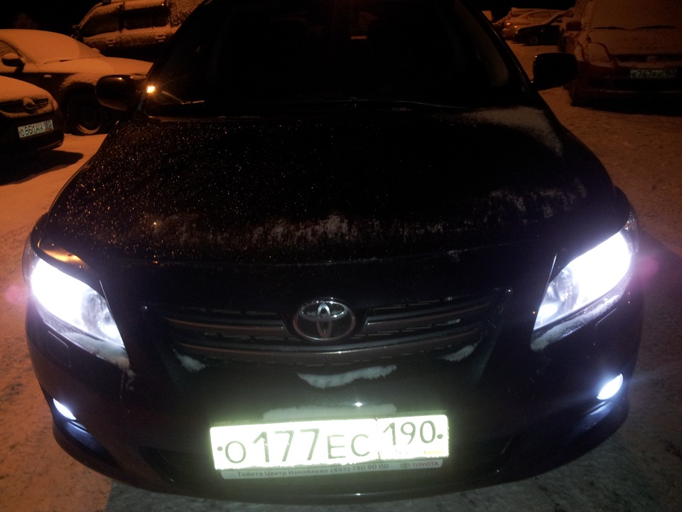 Реснички на фары — Toyota Corolla (130), 1,6 л, 2010 года | тюнинг | DRIVE2