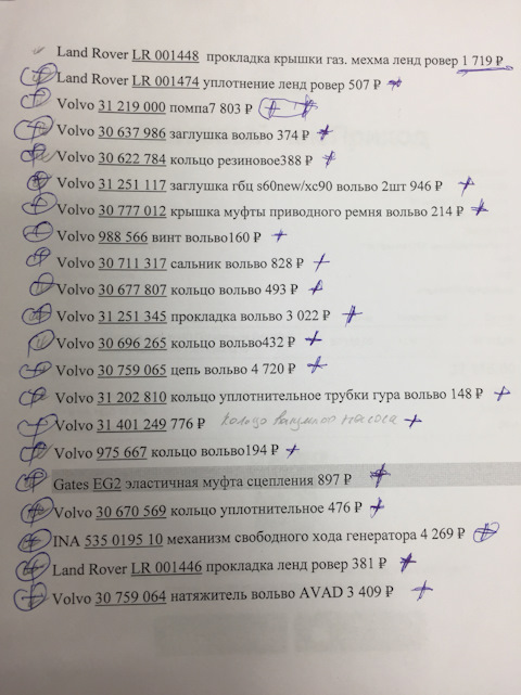 30622784 Уплотнительное кольцо для двигателя Volvo | Запчасти на DRIVE2