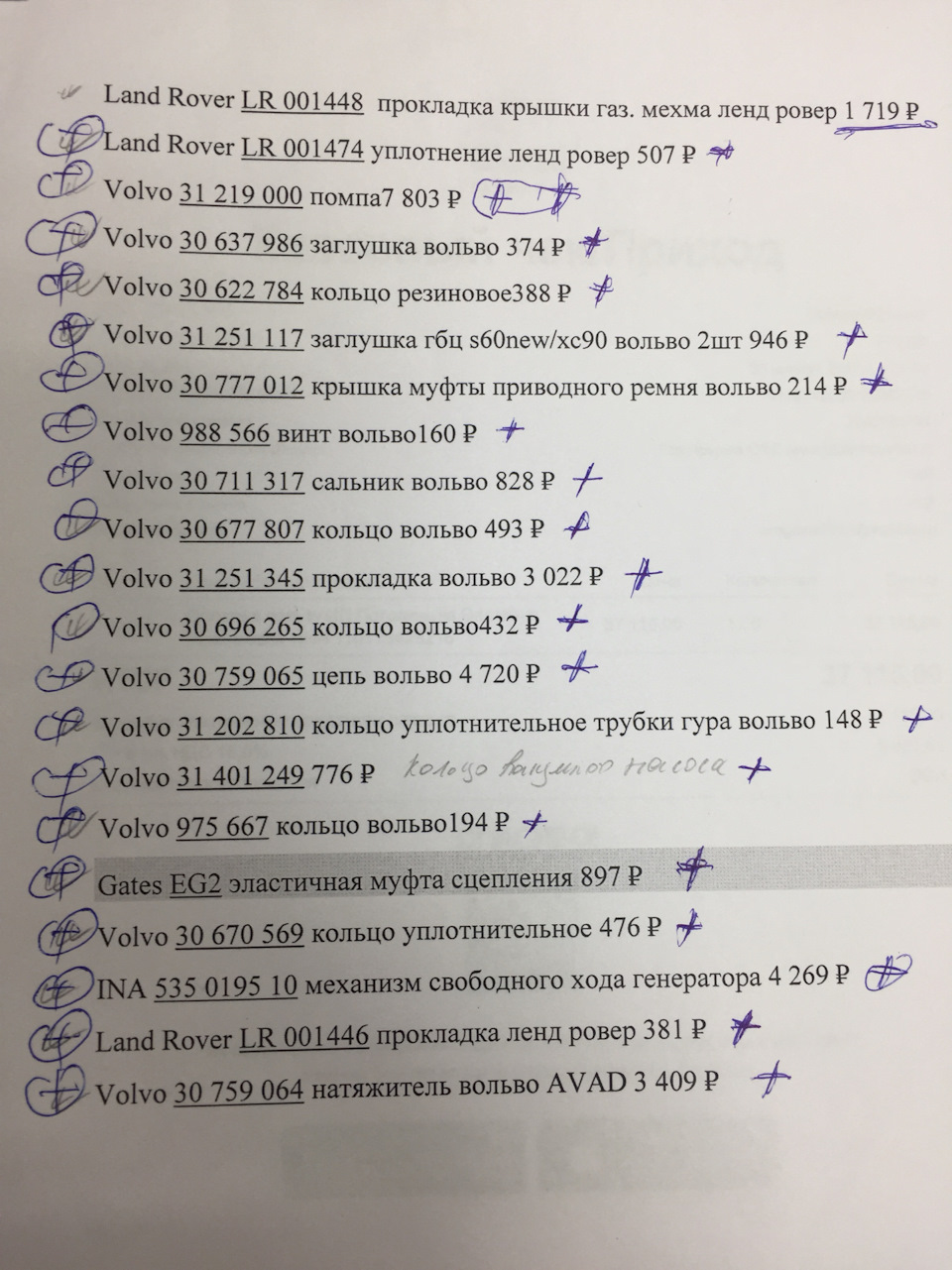 31251345 Прокладка крышки привода грм Volvo | Запчасти на DRIVE2