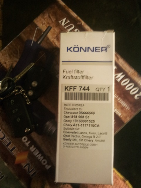 10160001520 Фильтр топливный Chery Fora (A21) (2006 — 2011) GEELY ...