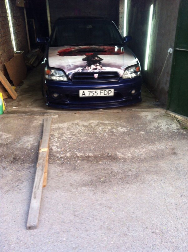 Выезд из гаража — Subaru B4 (BE), 2 л, 1999 года | другое | DRIVE2