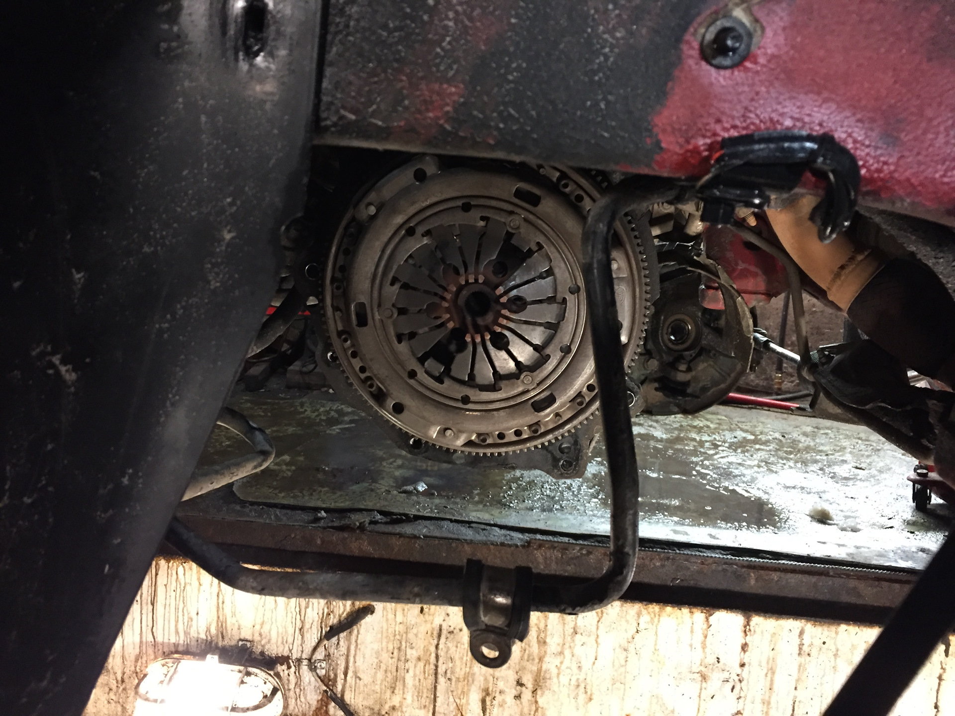 Сцепление ч2 — Skoda Octavia RS A4 Mk1, 1,8 л, 2001 года | своими ...