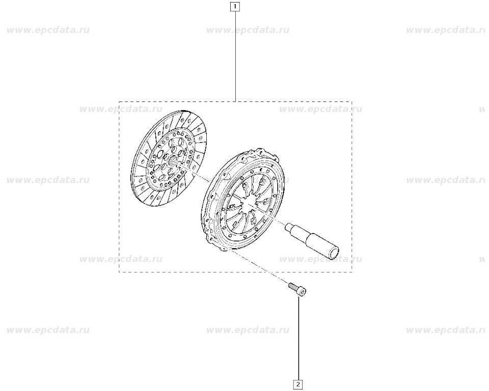 7701479062 Комплект сцепления Рено Megane 2, Scenic 2, Scenic 3 1.5dCi ...