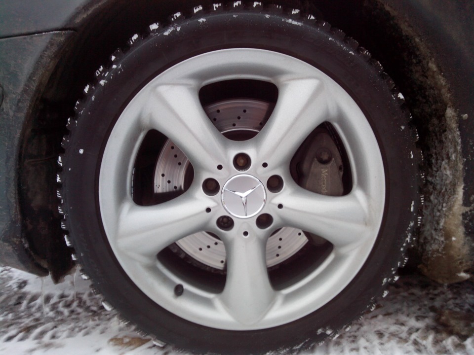 Обновил зимние диски — Mercedes-Benz C-Class (W203), 1,8 л, 2004 года ...