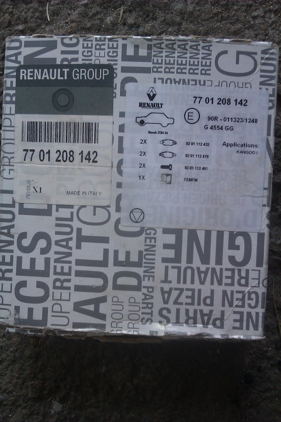 7701208142 Комп торм колодок 4шт (диск) RENAULT | Запчасти на DRIVE2