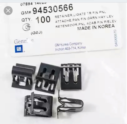 94530566 Зажим накладки внутр стойки GM | Запчасти на DRIVE2