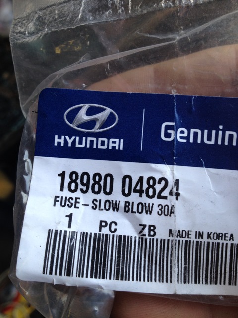 1898004824 ПРЕДОХРАНИТЕЛЬ 25А KIA HYUNDAI | Запчасти на DRIVE2