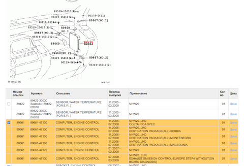 8942233030 Датчик температуры охлаждающей жидкости Toyota TOYOTA LEXUS ...