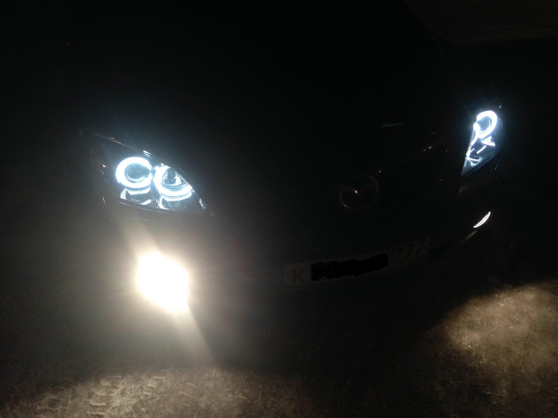 Ангельские глазки) — Mazda 3 (1G) BK, 1,6 л, 2007 года | стайлинг | DRIVE2