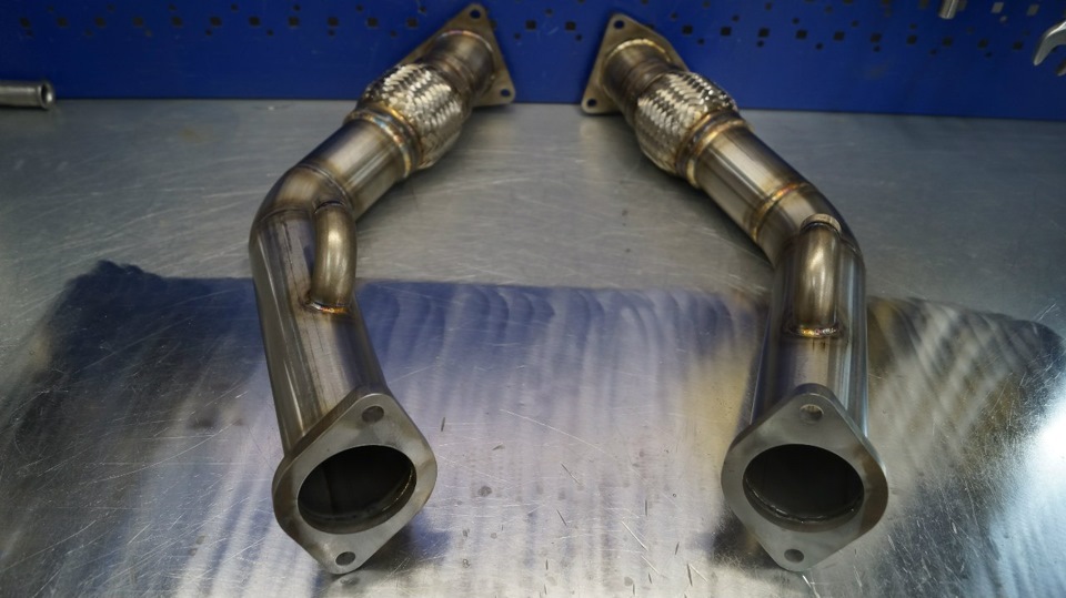 downpipe (test pipe) Infinity G37, Nissan 350Z — e-tun на DRIVE2