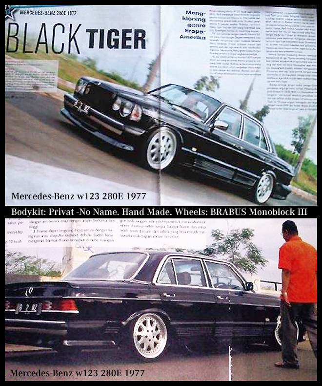Black Tiger Mercedes-Benz w123 Bodykit + Brabus Monoblock III ...