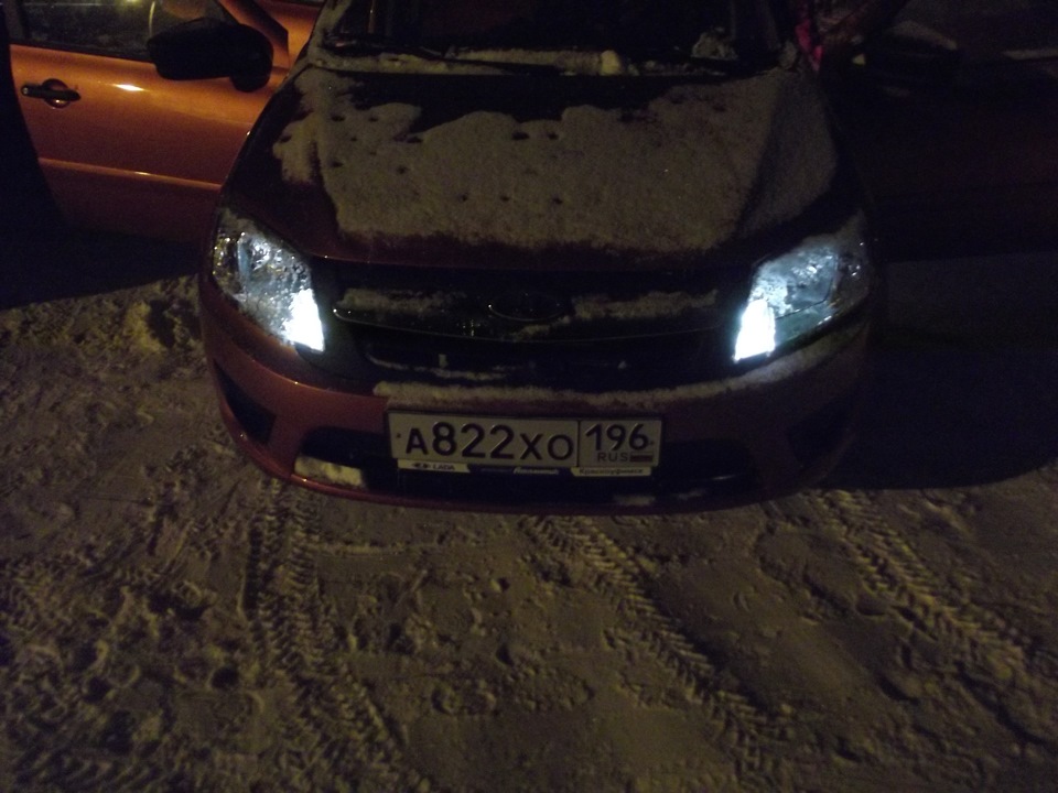 диодные лампы на гранту… — Lada Гранта Лифтбек (1G), 1,6 л, 2014 года ...