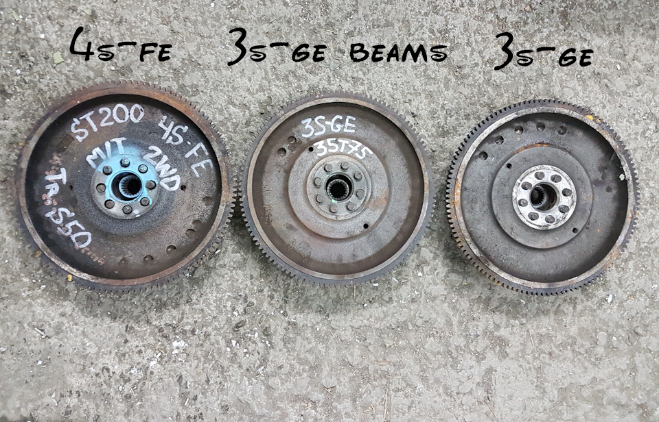 О маховиках 3s/4s-fe и 3s-ge/ge-beams/gte — Toyota Carina ED (3G), 2 л, 1995 года | запчасти ...