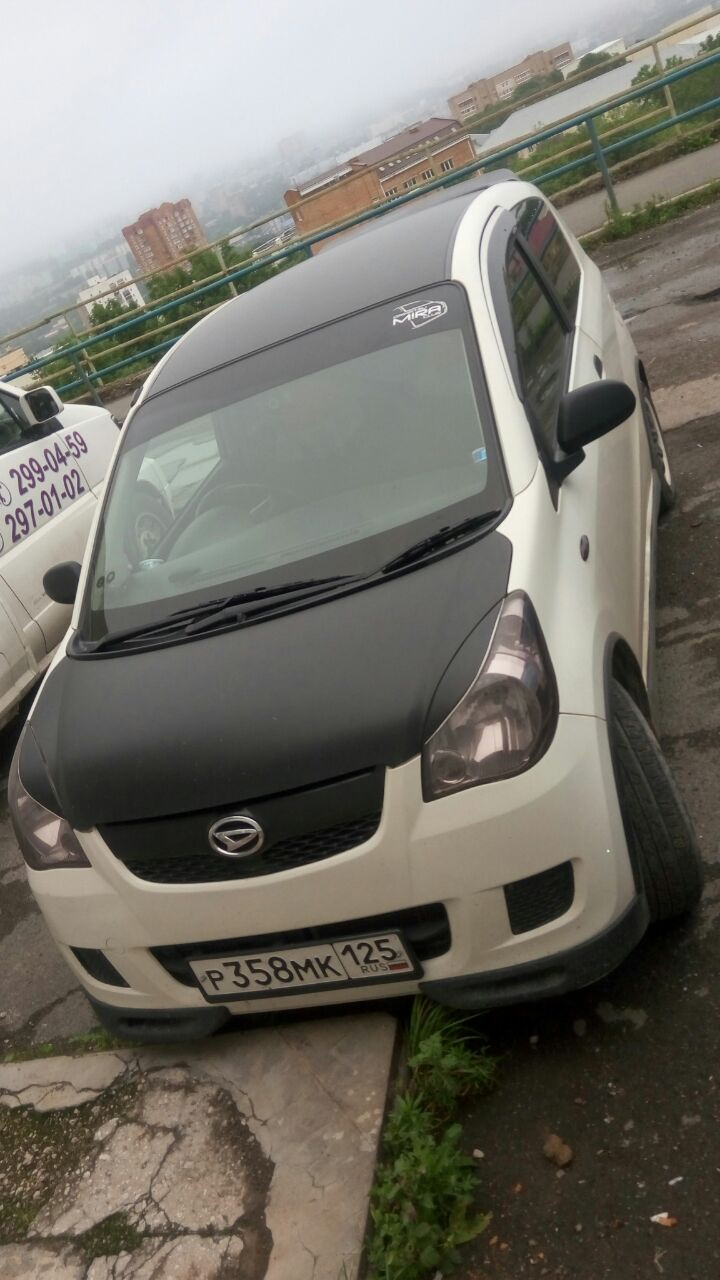№53 — Мы наконец-то обзавелись наклейками ! — Daihatsu Mira (L275, L285), 0,7 л, 2010 года ...