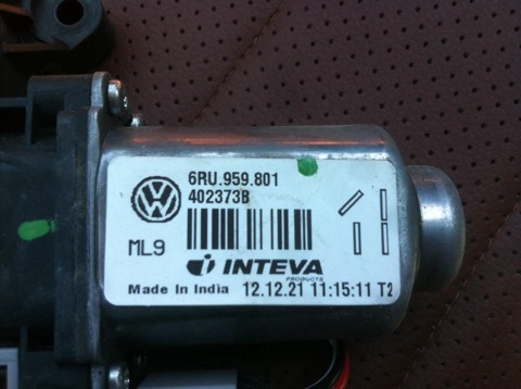 6RU959801 Мотор стеклоподъёмни VAG | Запчасти на DRIVE2