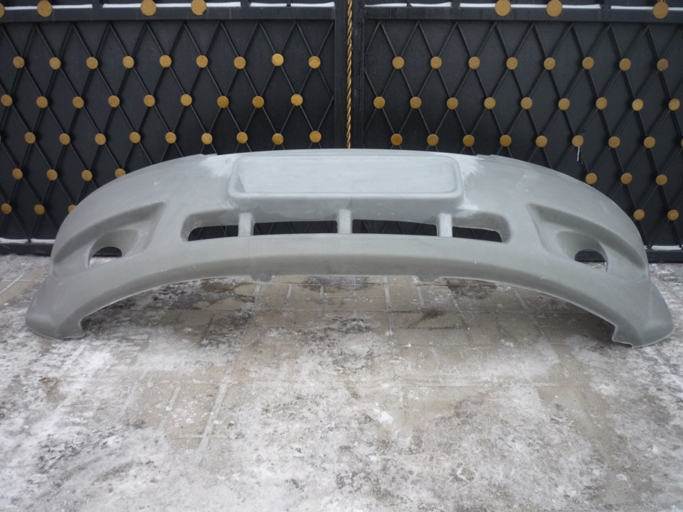 Стекло-пластиковый силовой бампер на УАЗ Патриот…испытание №1 ...