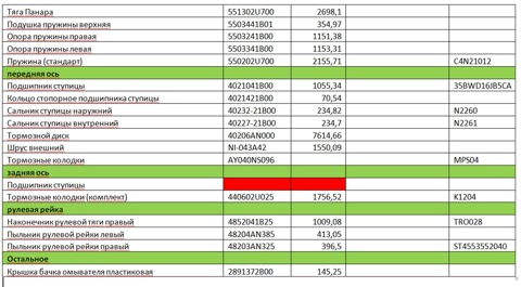 AY040NS096 Колодки тормозные дисковые комплект NISSAN INFINITI ...