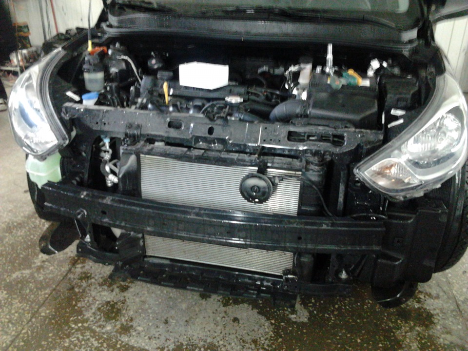 Поставил ПТФ )))) — Hyundai Solaris Hatchback, 1,6 л, 2012 года ...