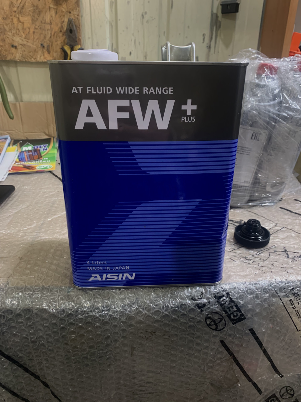 ATF6004 Жидкость трансмиссионная AT Fluid Wide Range (AFW+) 4L AISIN ...