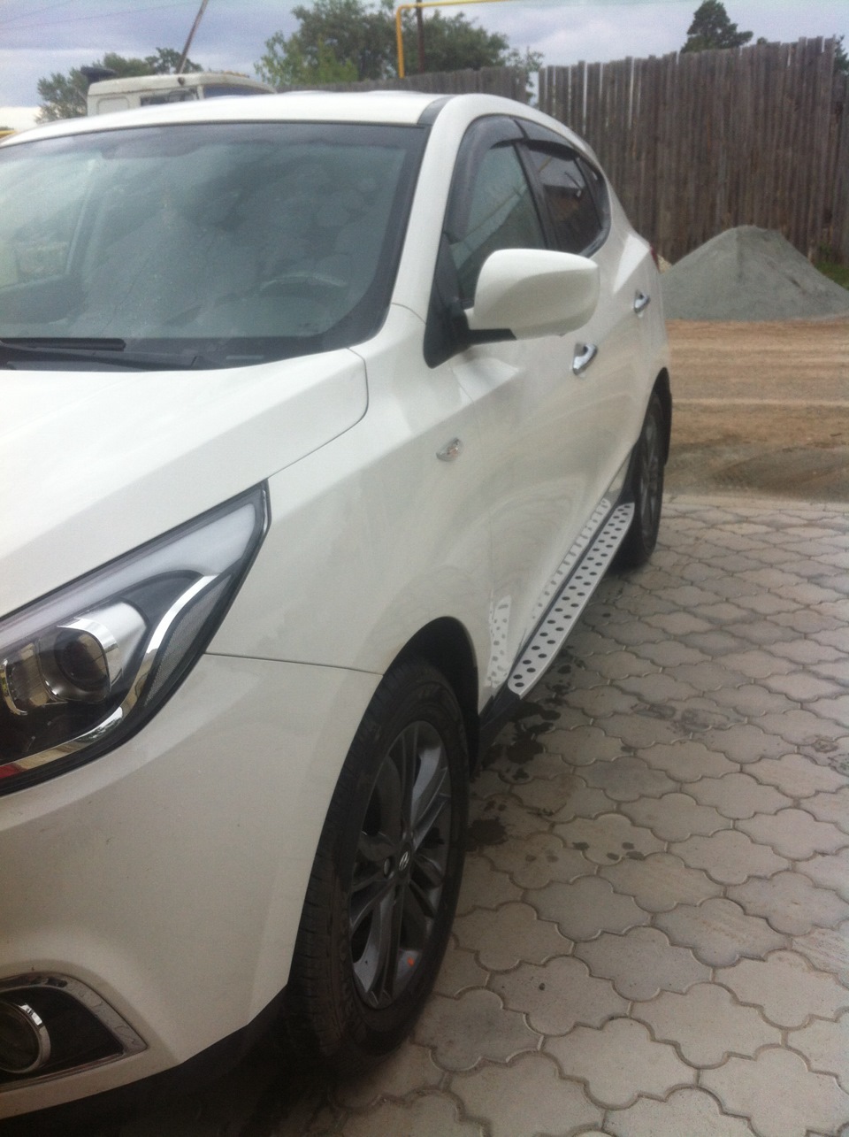 Пороги BMV стаил — Hyundai ix35, 2 л, 2014 года | тюнинг | DRIVE2