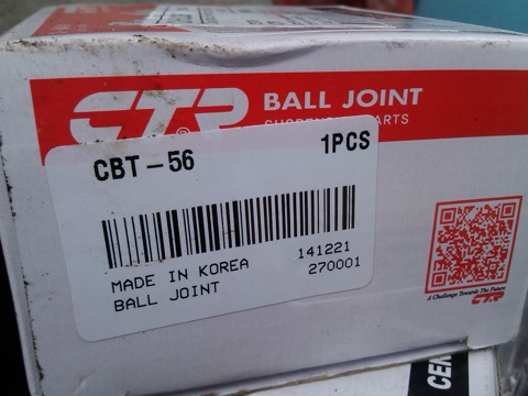 CBT56 Шаровая опора CTR | Запчасти на DRIVE2