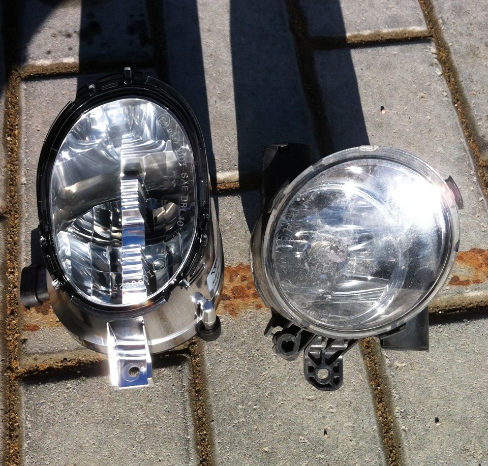 Ходовые огни в противотуманные фары (ДХО) — Volvo S80 (2G), 2,5 л, 2011 ...