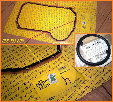 058103609 Прокладка, масляная ванна VAG | Запчасти на DRIVE2