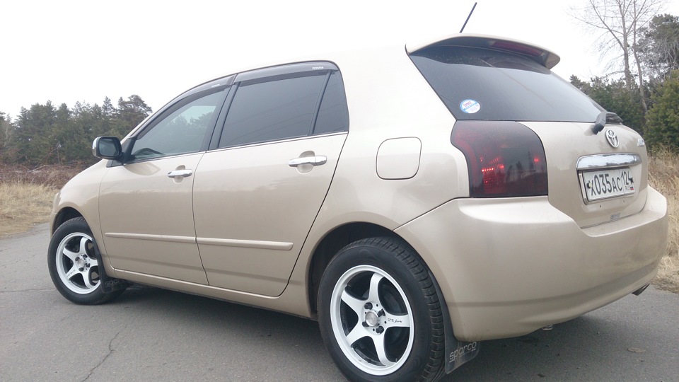 сменил тапки на лето — Toyota Allex, 1,5 л, 2001 года | шины | DRIVE2
